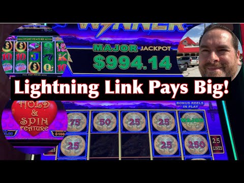 Lightning Link Major Jackpot $994.14 WINNER! Enjoy This Collection of Great Lightning Link Wins ...