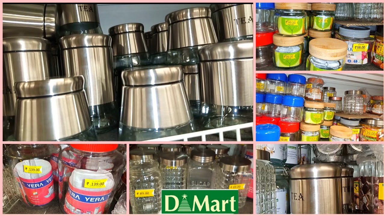 DMART storage containers with latest prices - YouTube