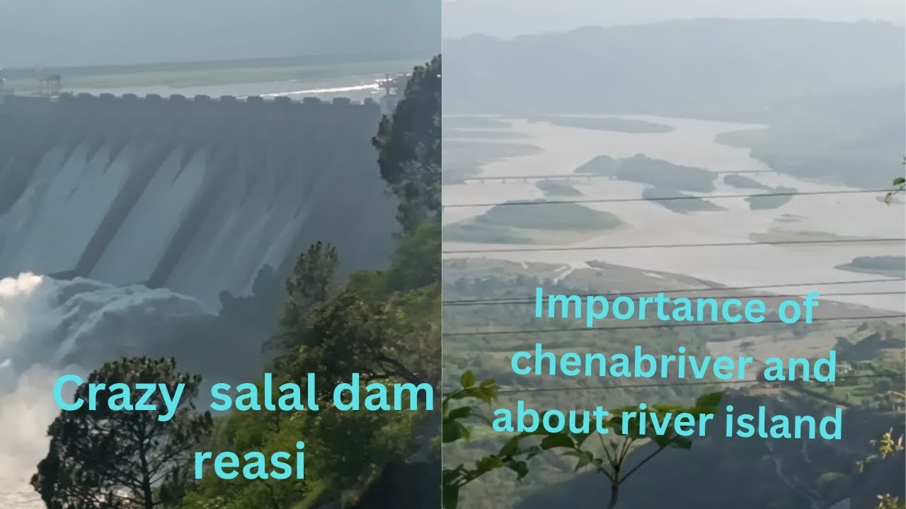 The Unexplored places ..chenab river and salal dam reasi#jammu#vlog #mountains#hills#village# ...