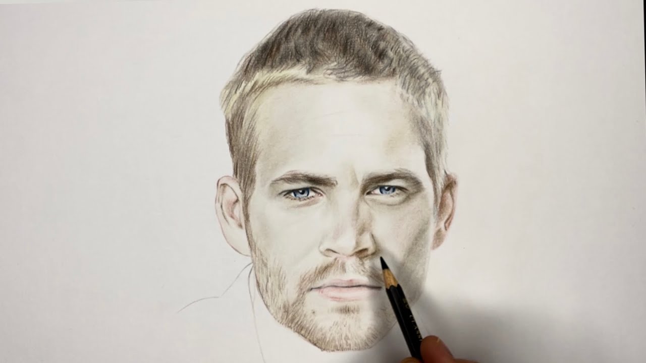 How To Draw Paul Walker - YouTube
