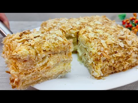 30 dakikada pasta! Bu pastayı her gün yapacaksın. Kekleri yuvarlamadan! Napolyon