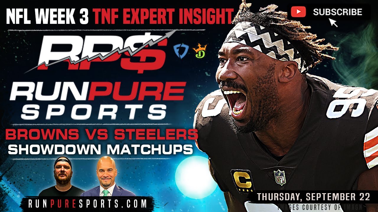 2022 NFL WEEK 3 DRAFTKINGS SHOWDOWN DFS STRATEGY | CLEVELAND BROWNS VS ...