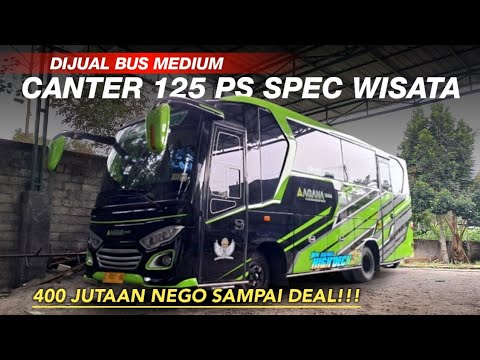 DIJUAL MURAH‼️ BUS MEDIUM CANTER 125 PS | SPEC WISATA SIAP KERJA (HARGA ...