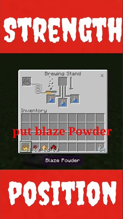 How to make strength position in Minecraft #shorts #youtubeshorts # ...