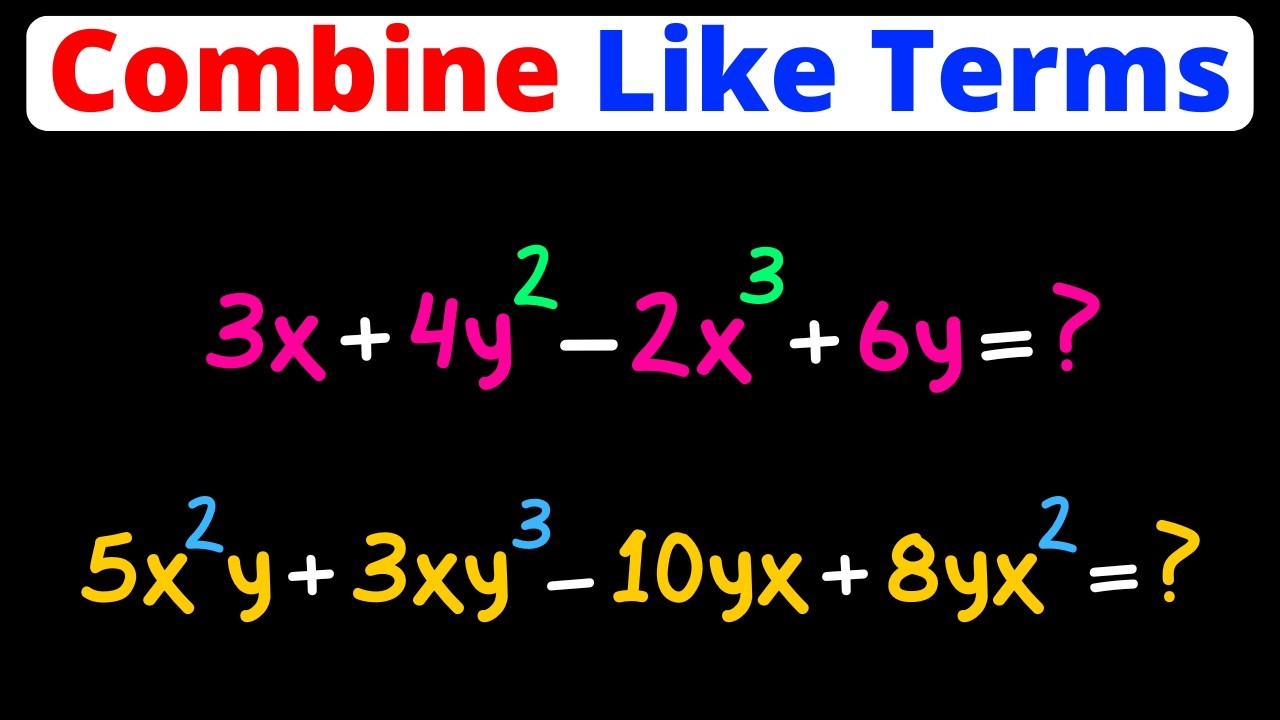 Combining Like Terms | Mixed Variables | Eat Pi - YouTube