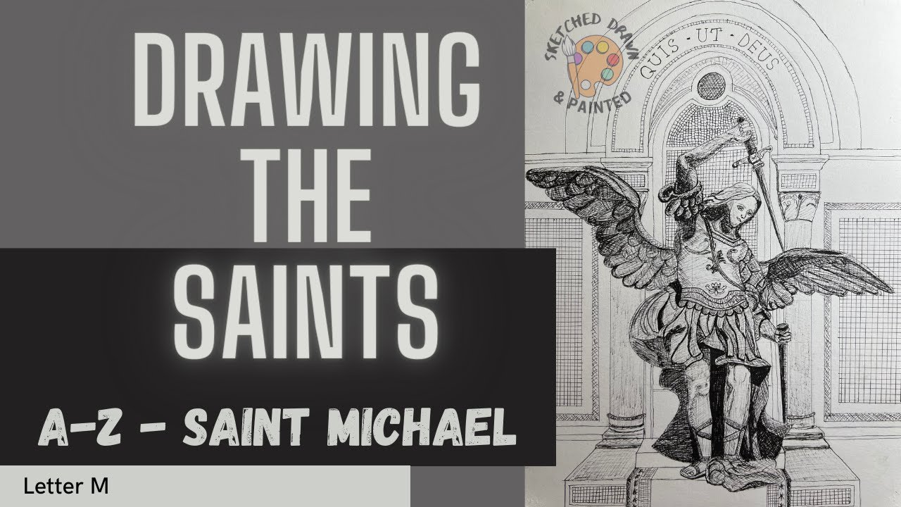 Saint Michael the Archangel Time-lapse Drawing - Saints A to Z - YouTube