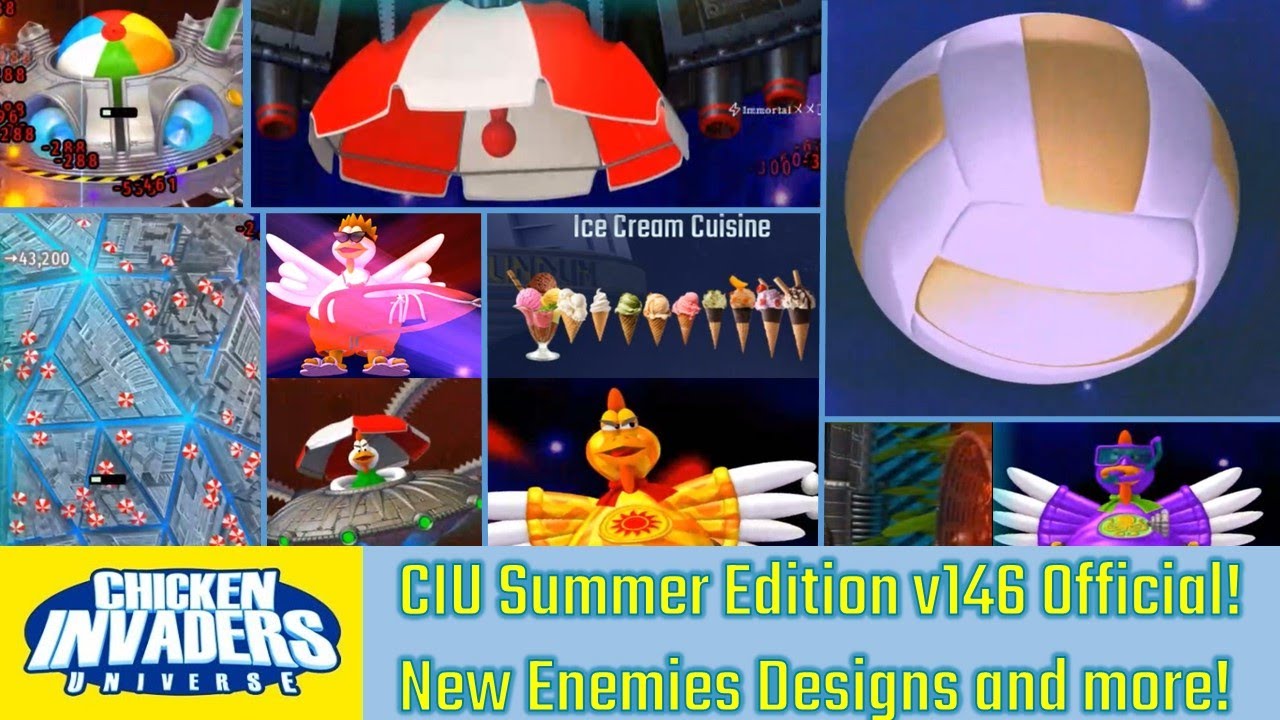(Chicken Invaders Universe) Version v146 Official Summer Seasonal ...