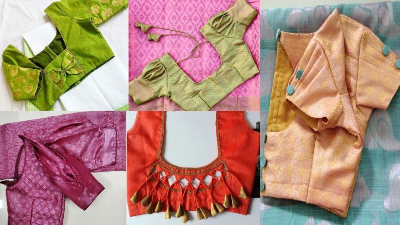 New model back neck blouse collection || simple blouse back neck|blouse ...