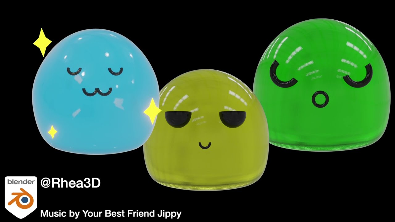 Blender 3D Slime Timelapse BTS - YouTube