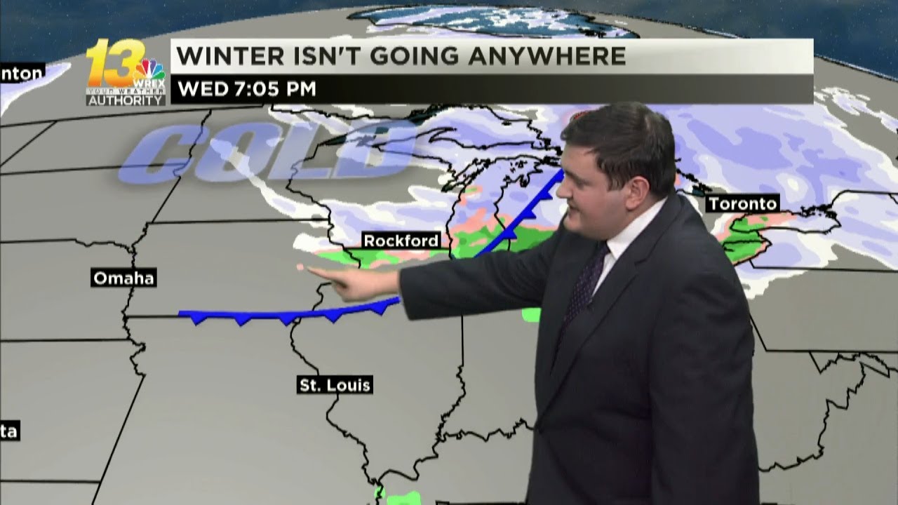 Freezing cold weather hangs on for the majority of the week ahead - YouTube