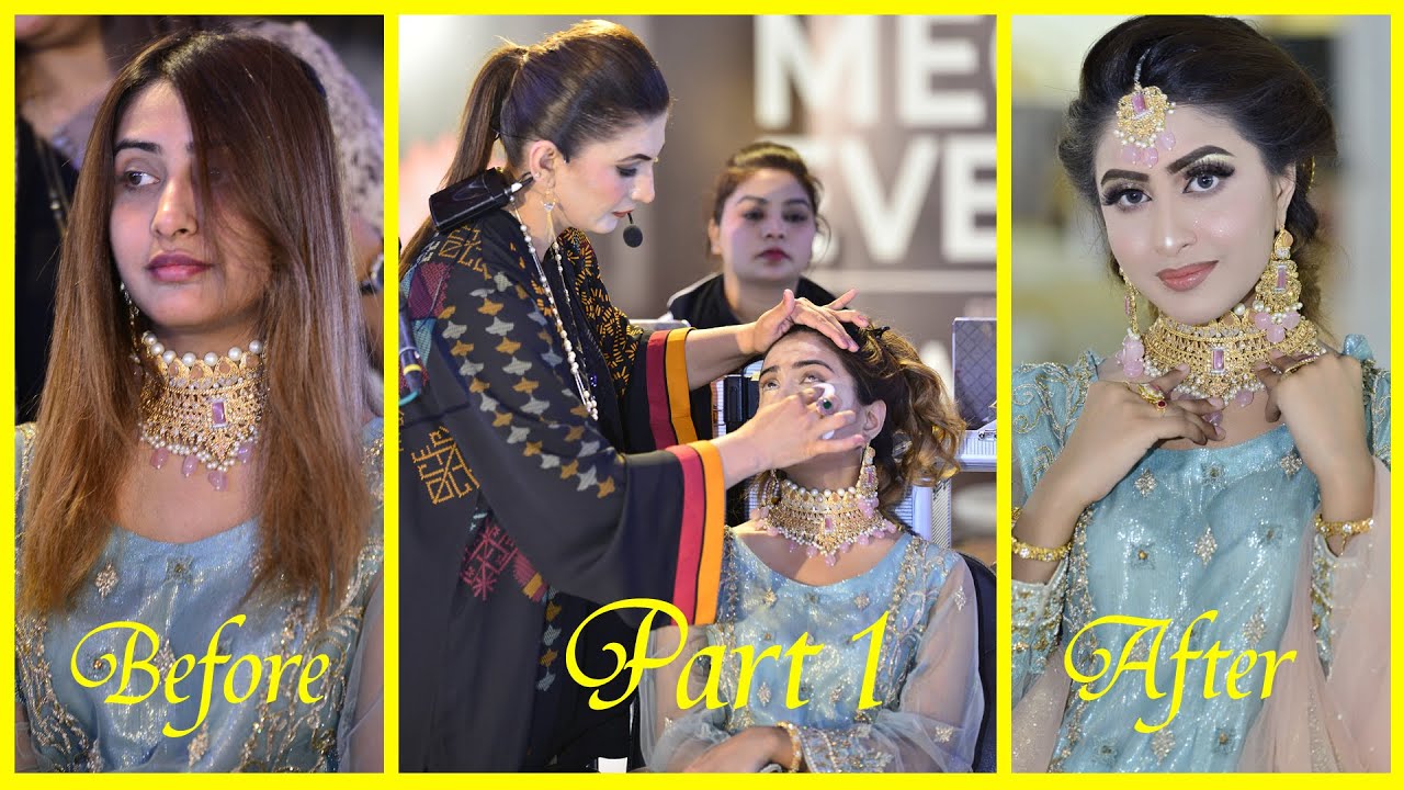 Farah makeup tutorial | latest techniques | Farah salon | Live Class At ...