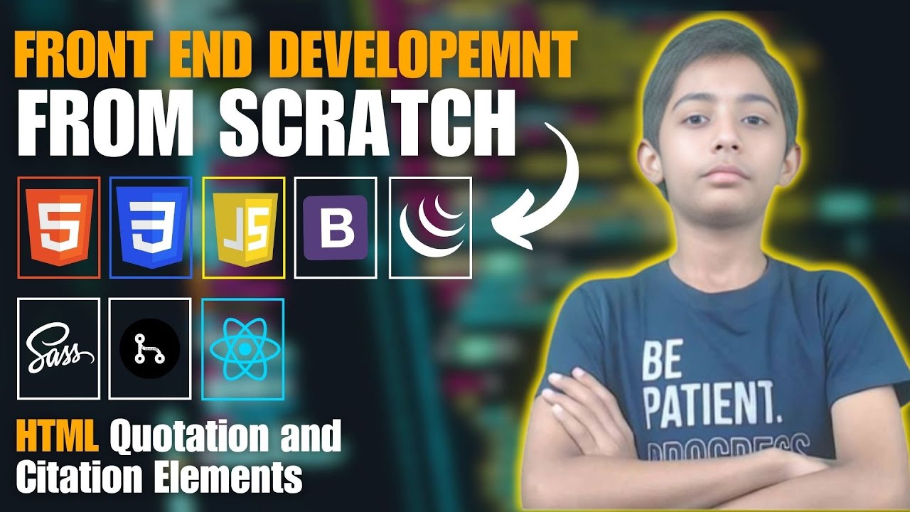 HTML Quotation and Citation Elements {Frontend Web Development Full ...