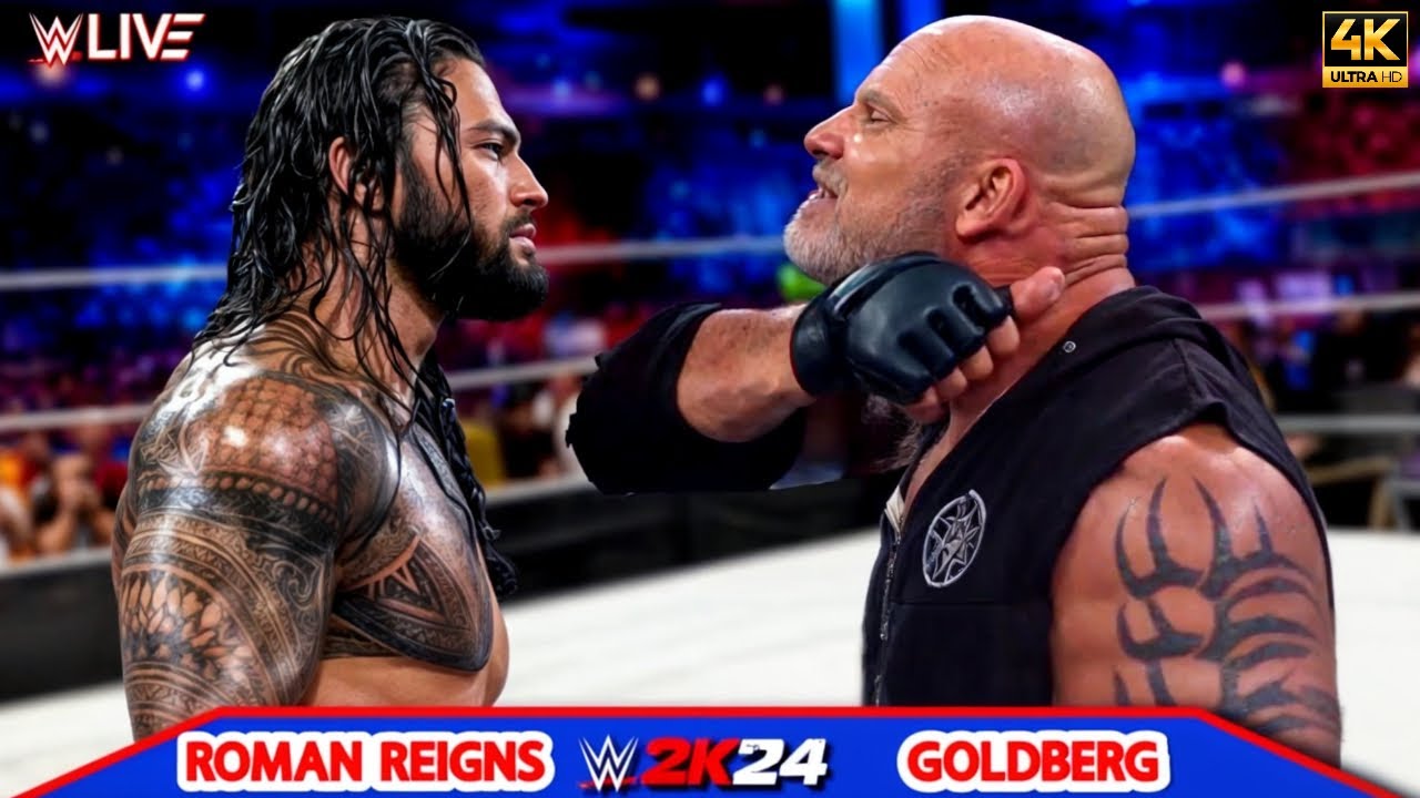Goldberg vs. Roman Reigns | Extreme Rules Match | SMACKDOWN 2024 | WWE ...