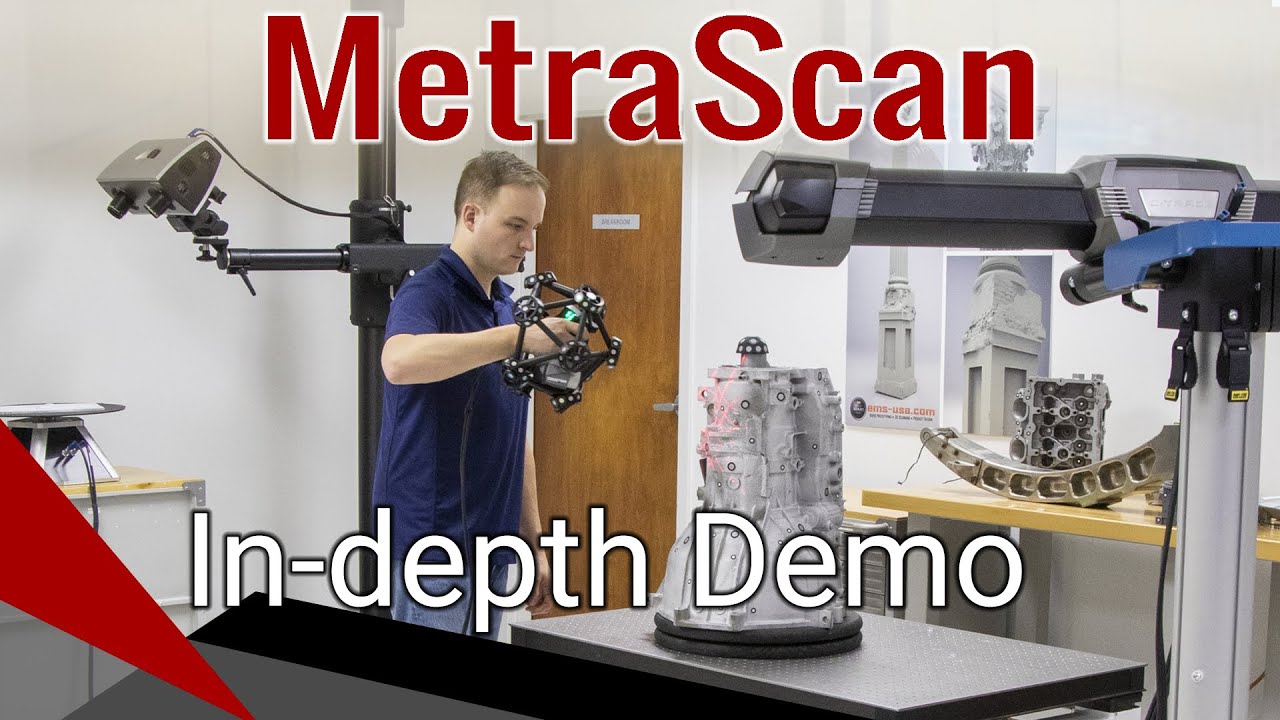 Creaform MetraSCAN and HandyPROBE - In Depth Demonstration - YouTube