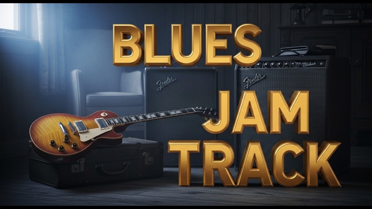 Medium Tempo Groovy Blues Track for Advanced Pentatonic Phrasing - YouTube