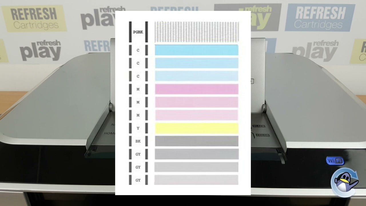 Canon Pixma MP990: How to Print a Nozzle Check Test Page - YouTube