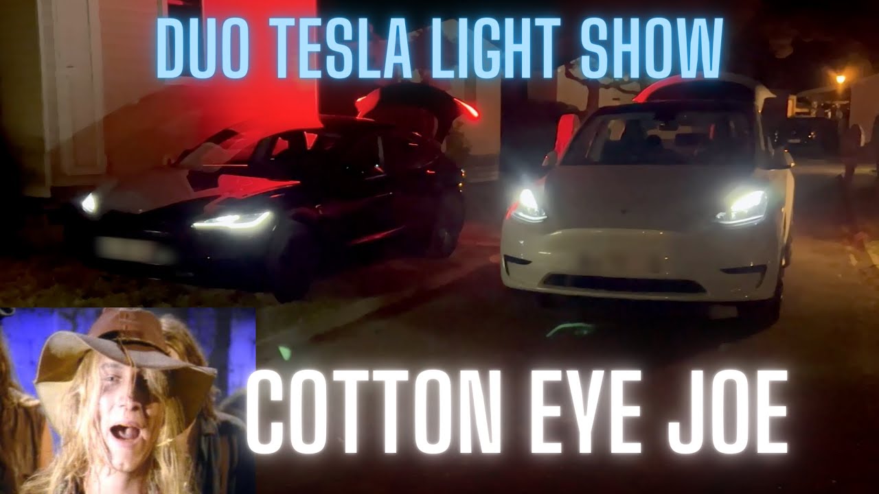 Cotten Eye Joe - Tesla Light Show DUO (Jeu de lumières) - Model 3 ...