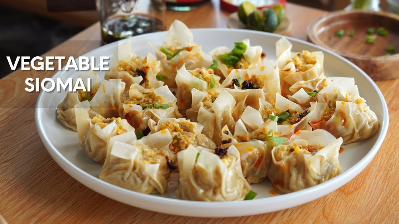 Vegetable Siomai Recipe Easy Tofu And Mushroom Siomai Recipe Youtube