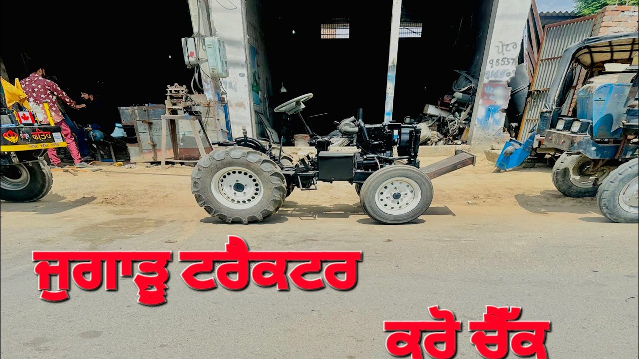 Mini tractor paint job - YouTube