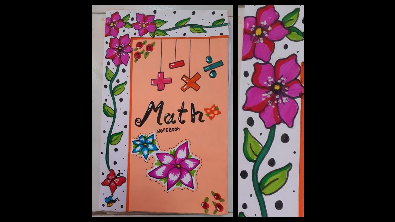 Decorate your Maths Notebook||Notebook decoration - YouTube