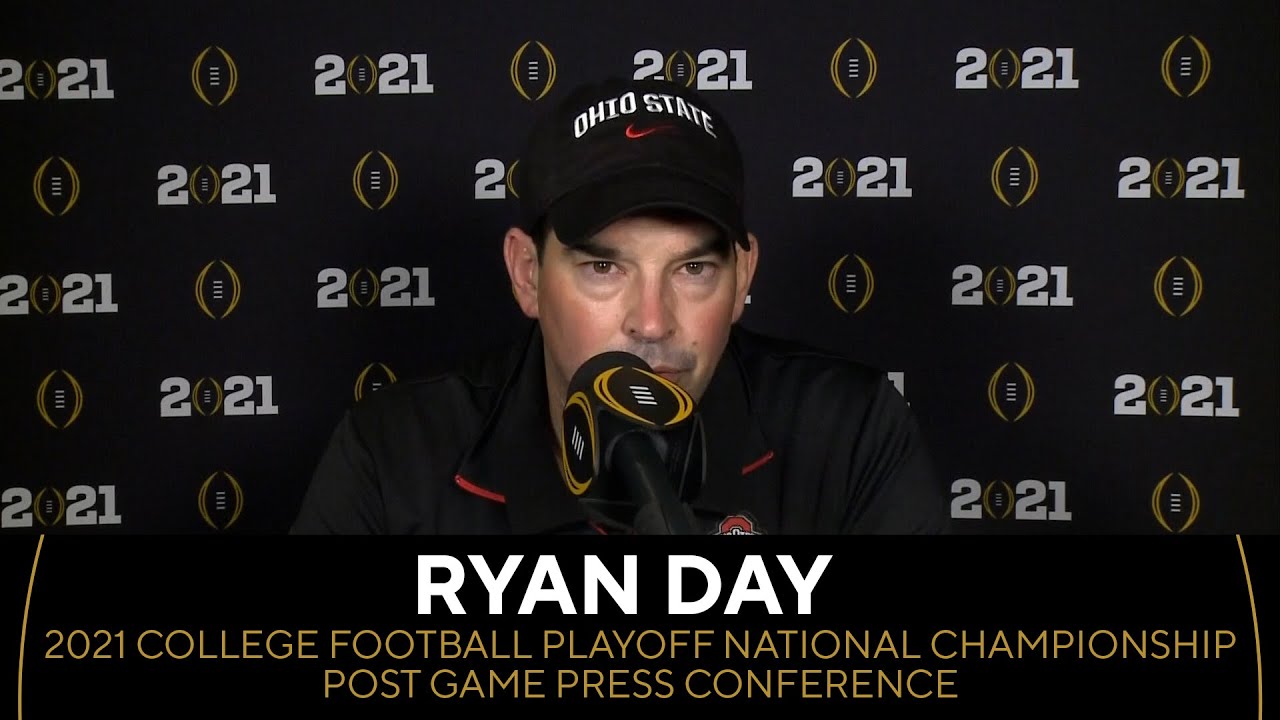 Ryan Day: 2021 College Football Playoff National Championship Post Game ...