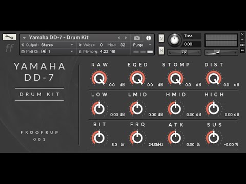 Yamaha DD 7 | GUI Walkthrough by FrooFrup Audio - YouTube