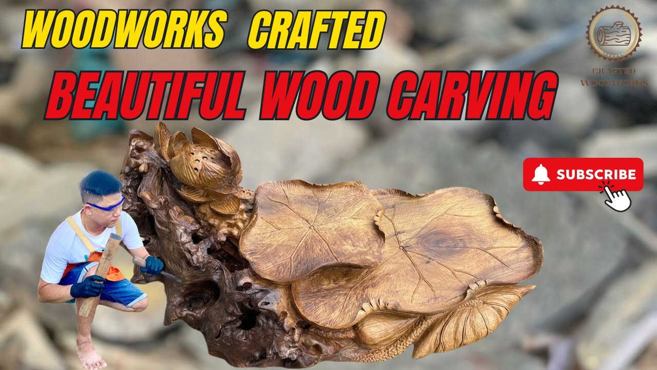beautiful wood carving || crafting ideas || amazing woodwork ...