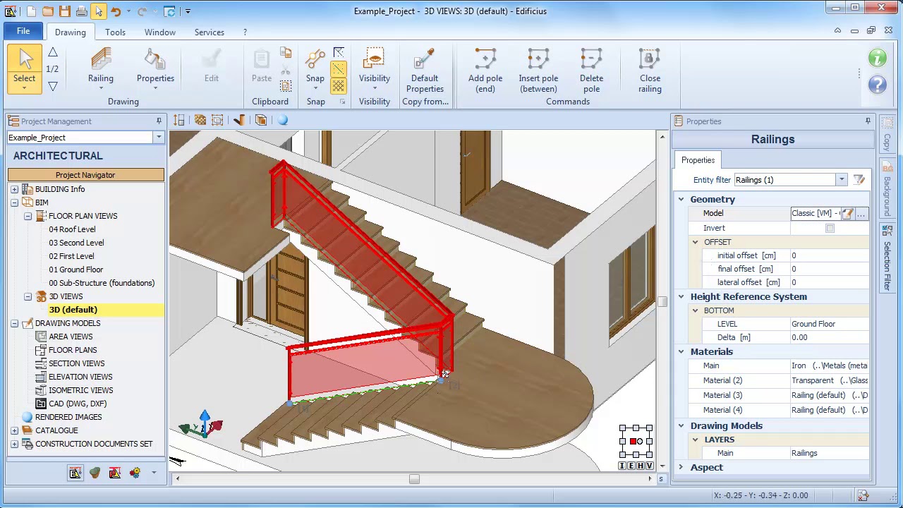 Tutorial de Edificius - Las Propiedades de la Barandilla - ACCA software - YouTube