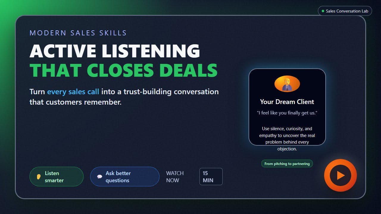 Active Listening in Sales: Close More Deals by Listening Better | Sales ...