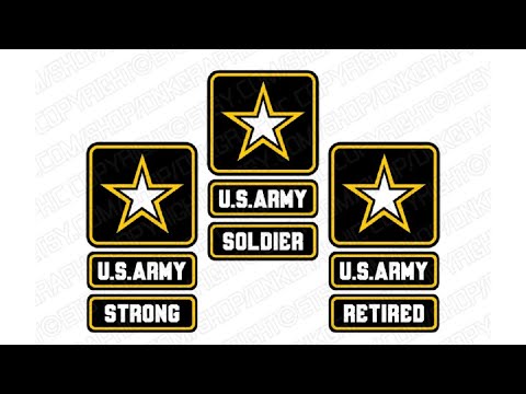 3 US Army Soldier Strong Retired United States America Military SVG ...