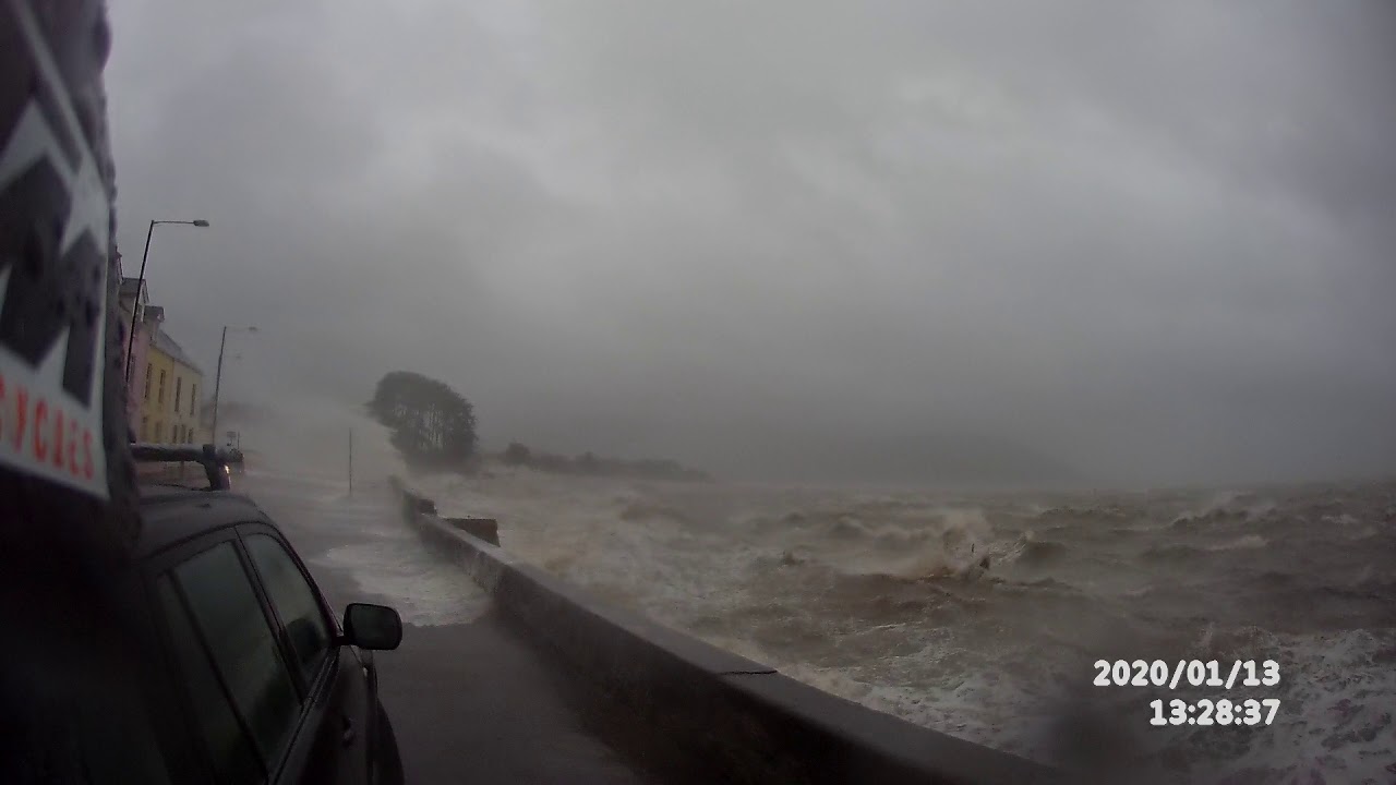 Storm Brendan Warrenpoint 2020 - YouTube