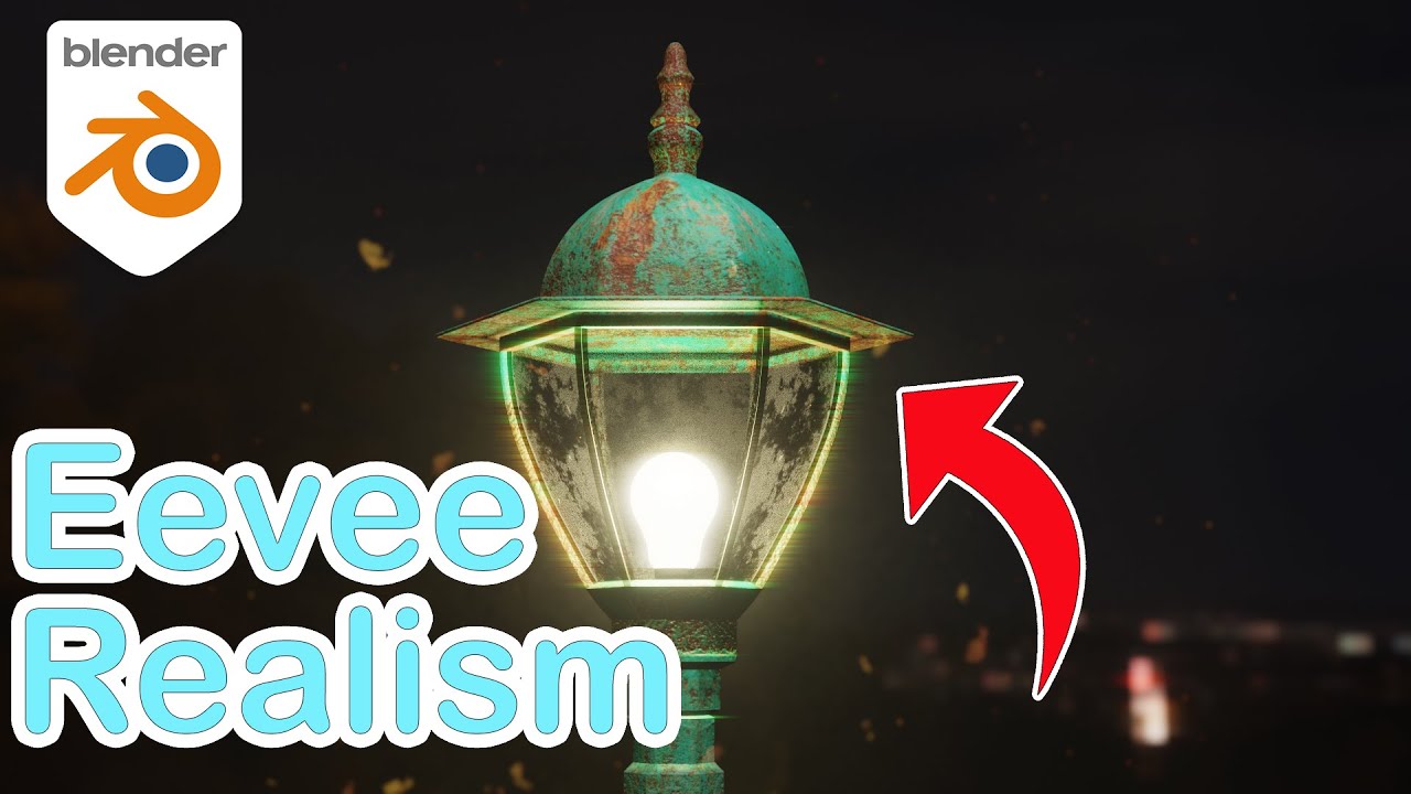 Quick realistic lamp post in eevee , timelapse. - YouTube