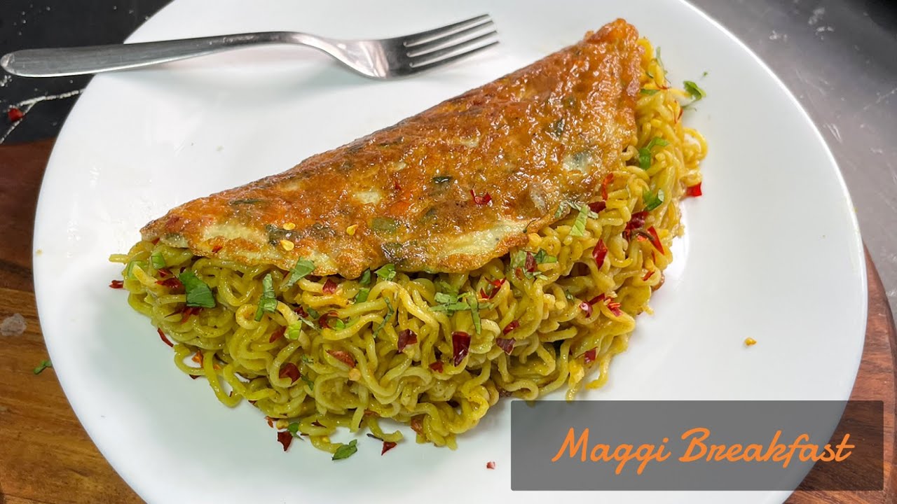 Maggi Omelette Recipe , Maggi breakfast recipes - YouTube