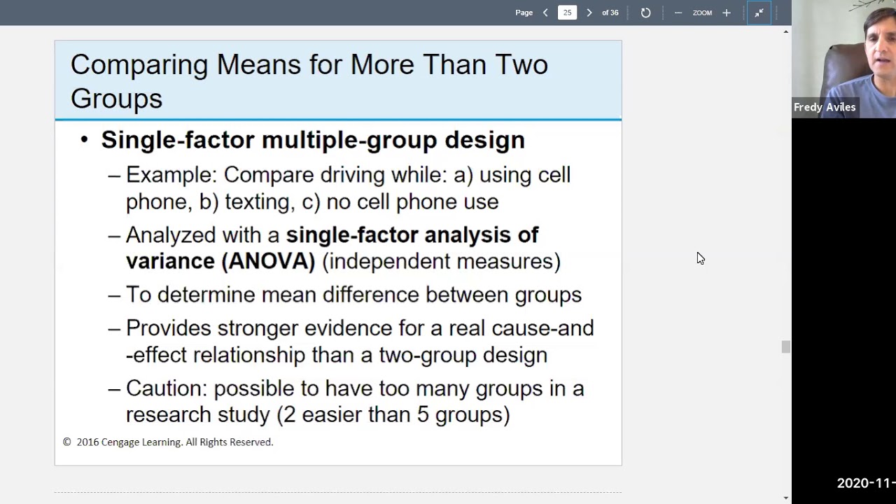 Research Methods Chapter 6B (Between & Within Subjects Designs) Lecture ...