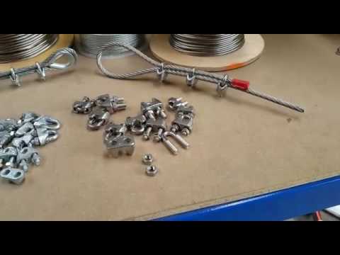 Steel Wire Rope Grips Clamps Bull Dog Loops -Stainless and Galvanised ...