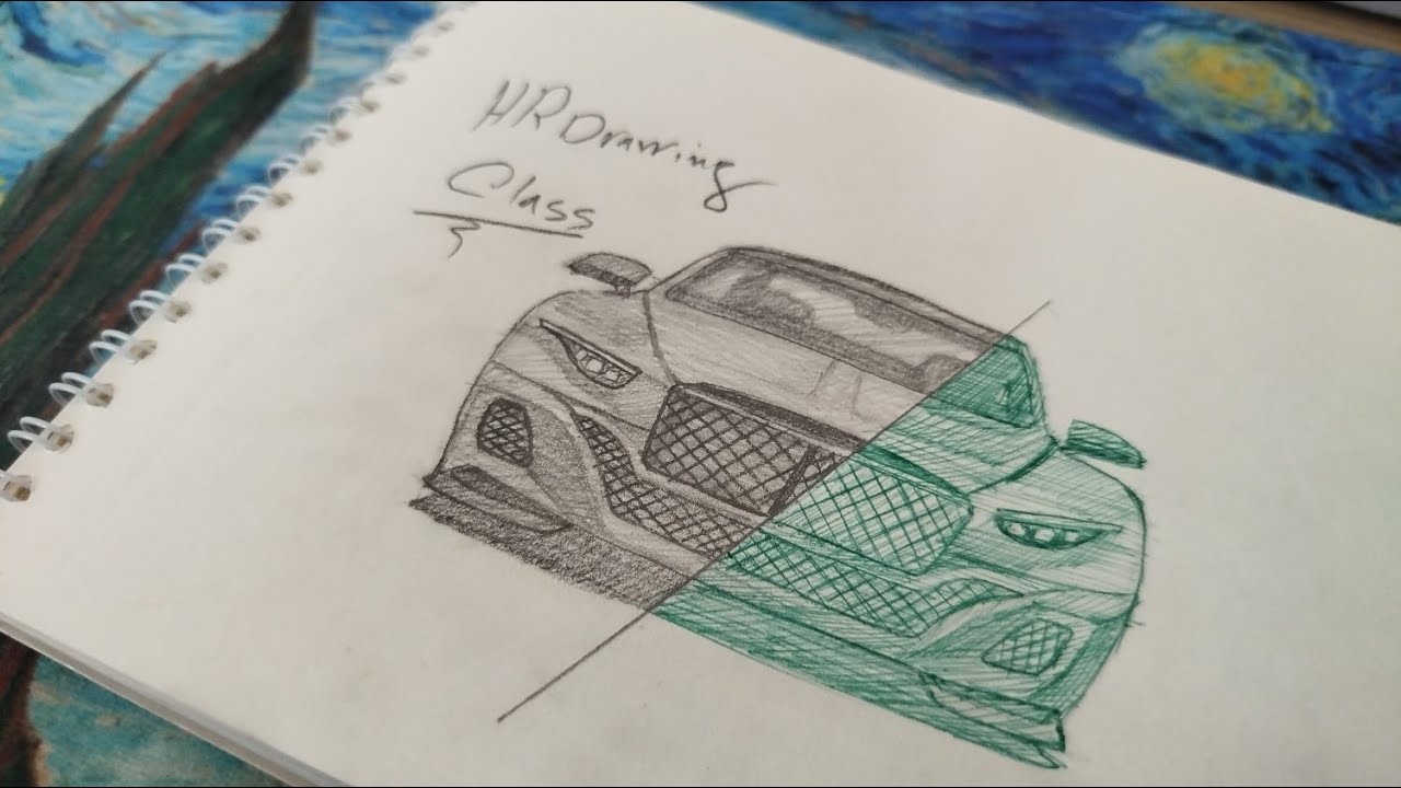 How to draw a Bentley | Easy to draw a car - YouTube