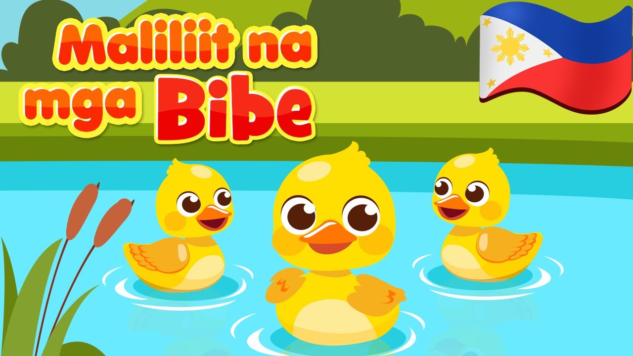 Maliit na mga Bibe | Flexy Bear Original Awiting Pambata Nursery Rhymes ...