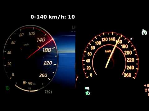 Mercedes-Benz C 300 d W206 vs. BMW F30 330d (0-250 kph)