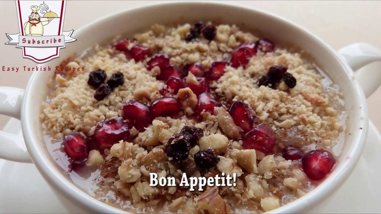 Turkish Ashure Recipe | Asure Recipe | Noah's Pudding - YouTube