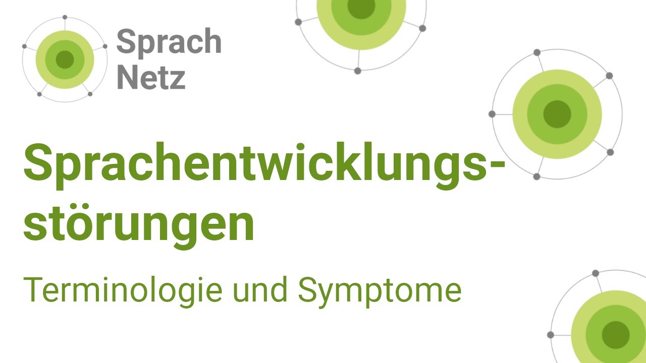 SprachNetz Sprechstunde: Sprachentwicklungsstörungen - YouTube
