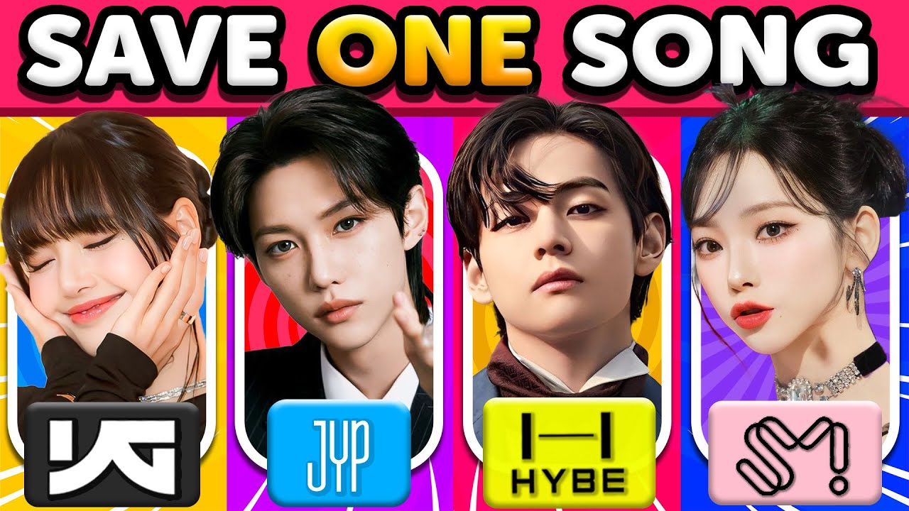 YG vs JYP vs HYBE vs SM Battle 🔥 SAVE ONE SONG, 4 Songs Each Round 🎶 Kpop Quiz 2025 - YouTube