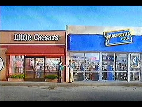 1995 Little Caesar & Blockbuster Video crossover TV commercial - YouTube