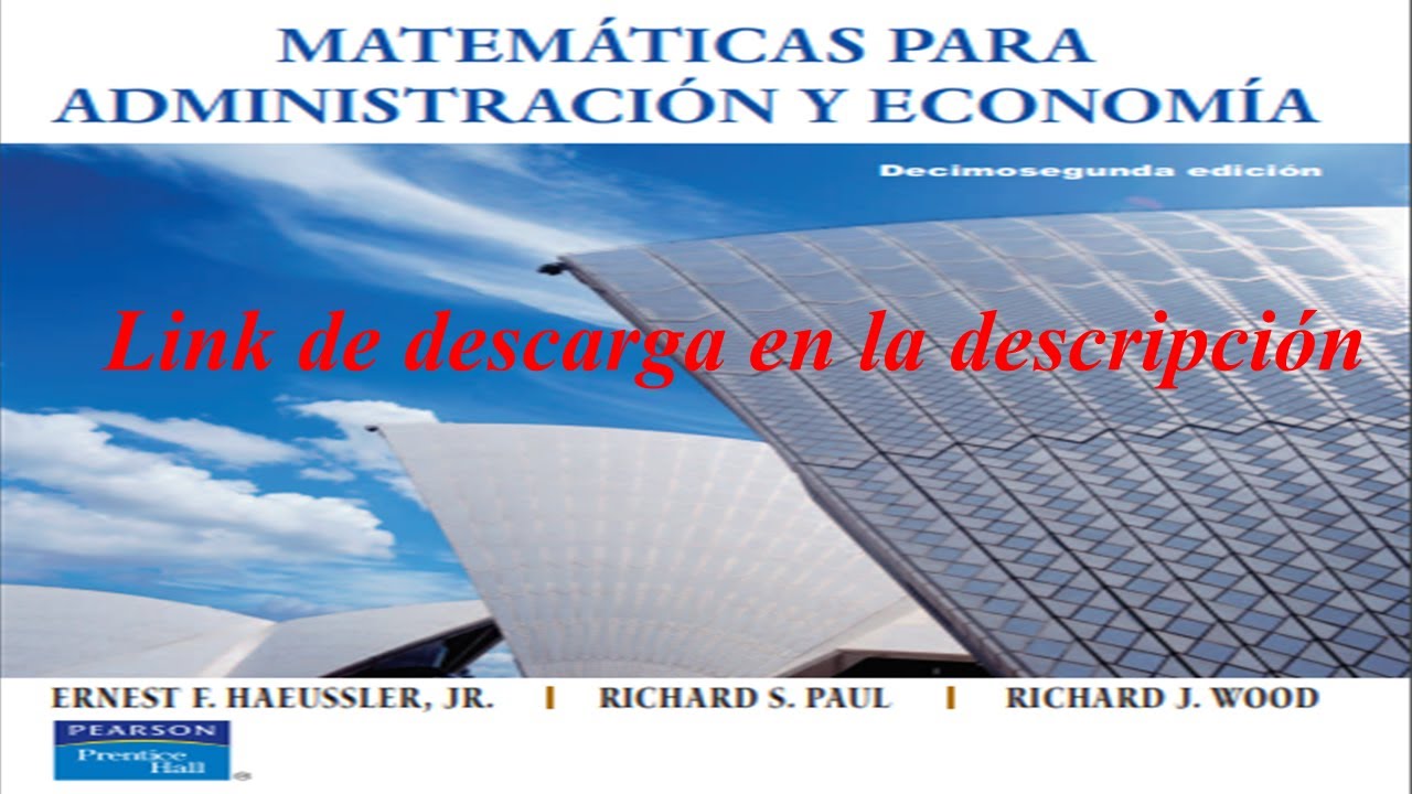Matemáticas Para Administración Y Economía Youtube 7392