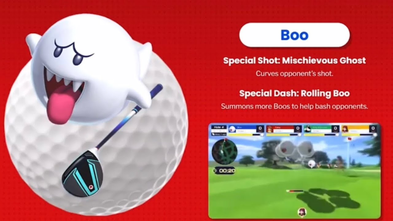 Boo in Mario Golf: Super Rush (Special Shot & Special Dash) - YouTube