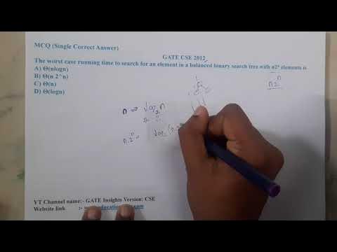 GATE CSE 2012 Q ||Algorithms || GATE Insights Version: CSE - YouTube