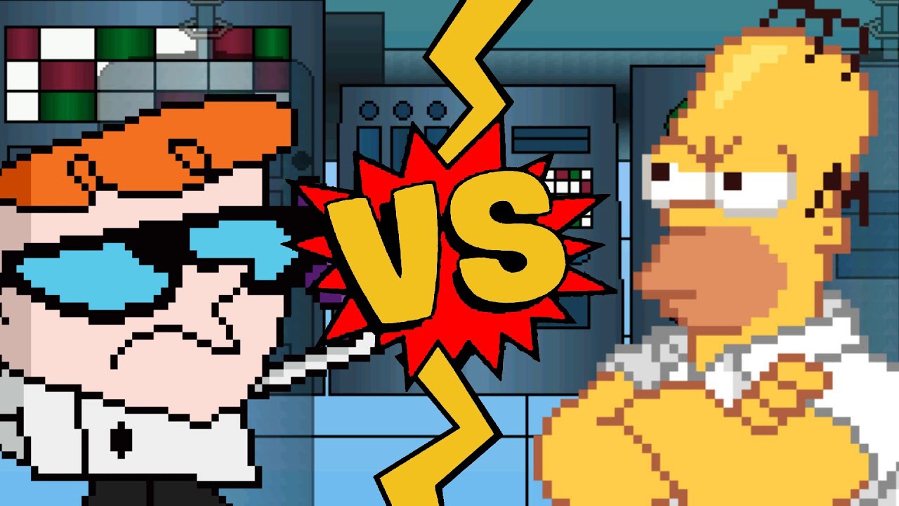 M.U.G.E.N Battles | Dexter vs Homer Simpson | Dexter's Laboratory vs ...