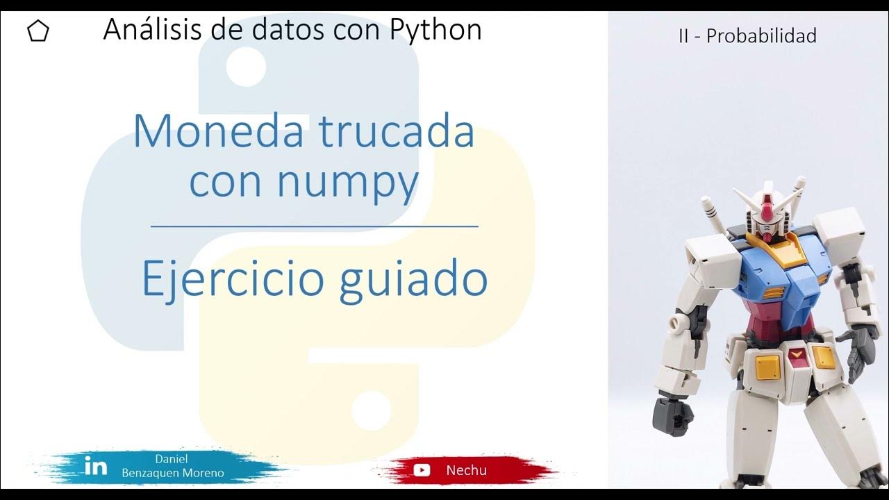 5 - Python Cálculo de probabilidad con una moneda trucada utilizando Numpy - YouTube