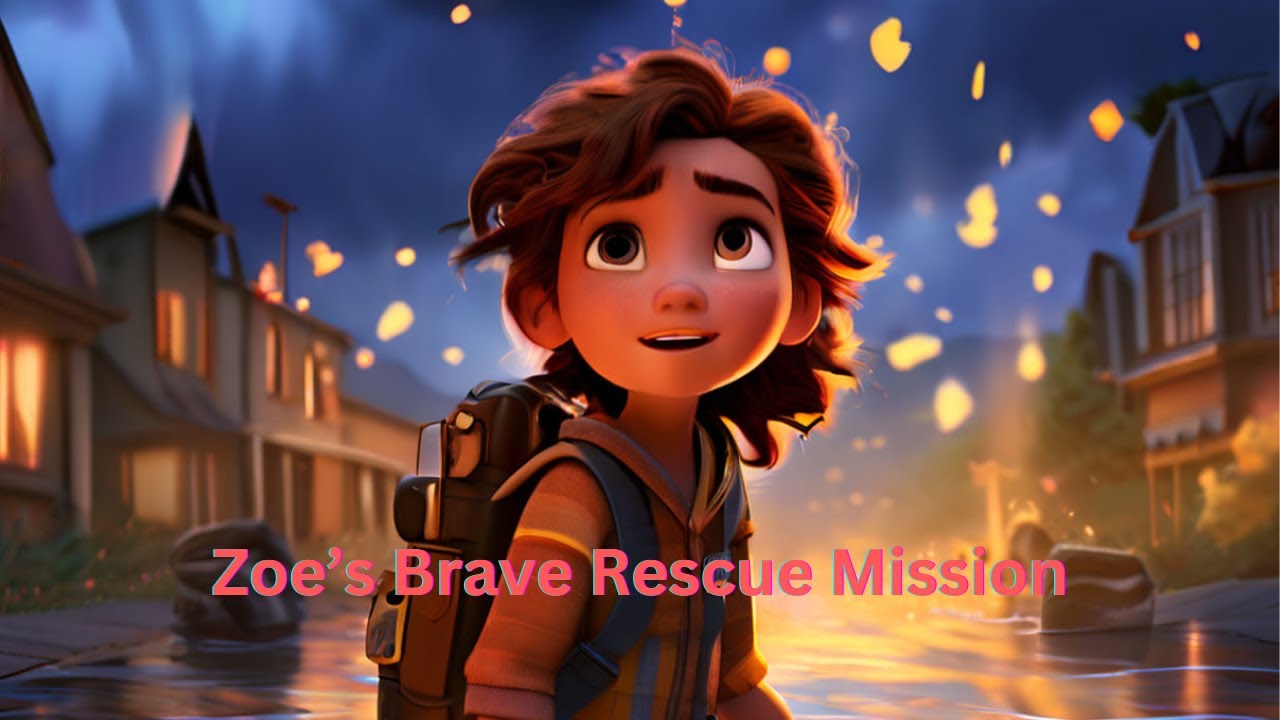 Zoe’s Brave Rescue Mission: Helping Her Town Through a Storm | Animated ...