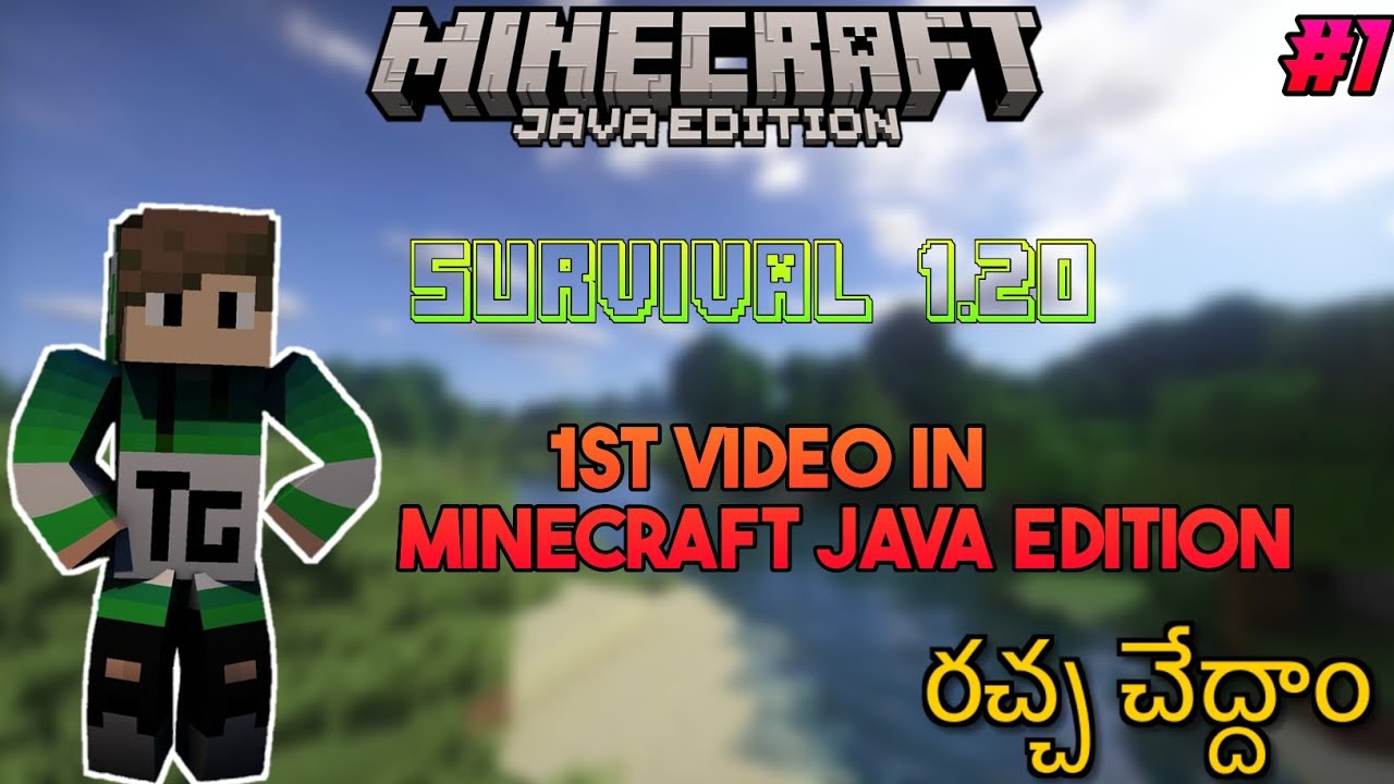 1st Playing Minecraft Java Edition | Minecraft Java Edition 1.20 | Gameplay #1 - YouTube