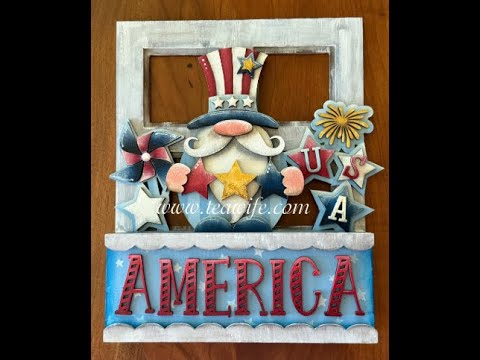 Uncle Sam Patriotic Interchangeable Window Box Inser - YouTube